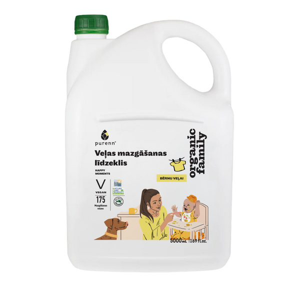 Laundry detergent for kids clothes. Happy Moments 5L – Purenn