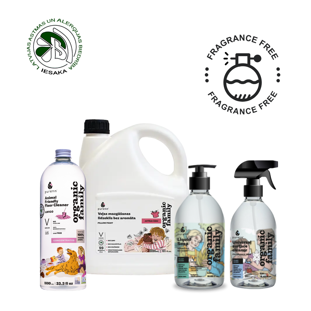 Set for home and laundry cleaning. Without aroma – Purenn